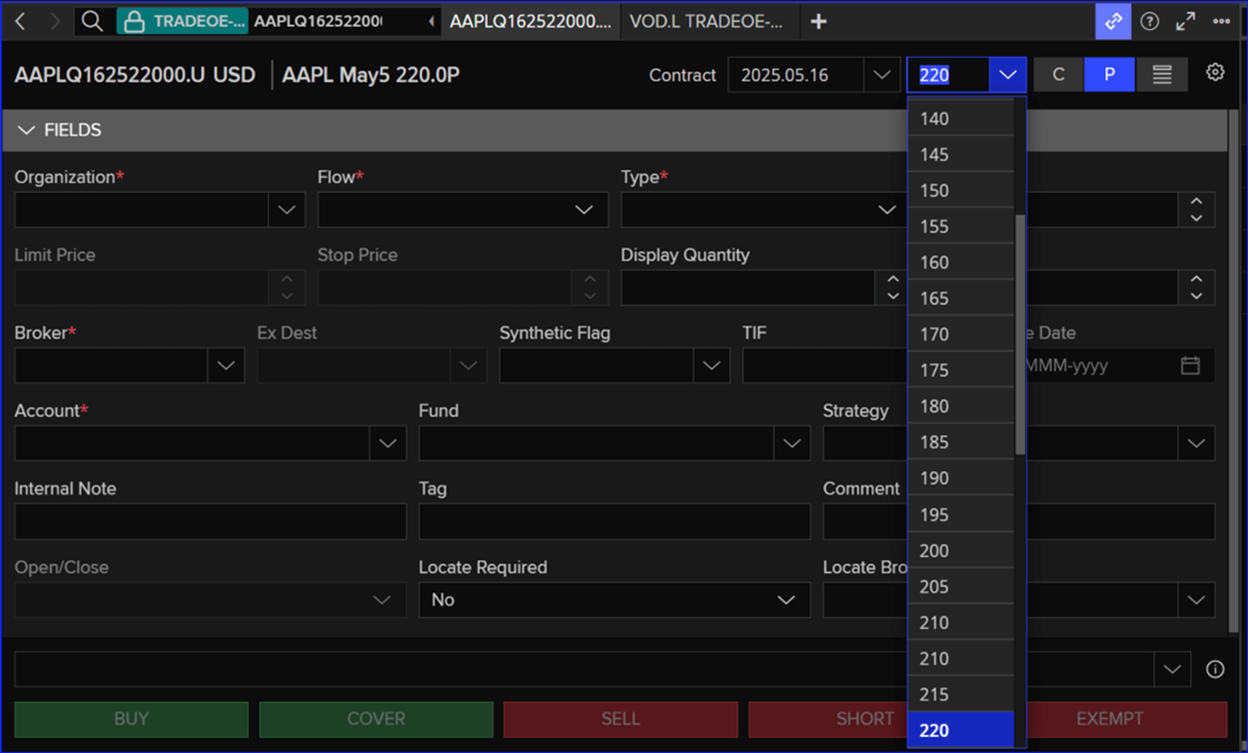 Global Listed Options execution is now live on LSEG Workspace Trade App ...